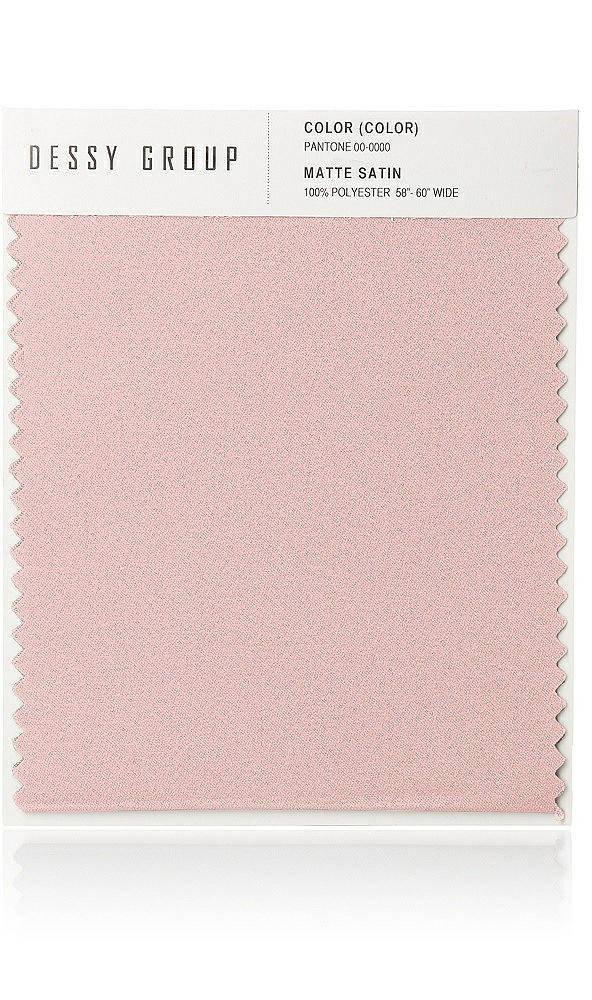 Matte Satin Fabric Swatch In Rose - Pantone Rose Quartz | The Dessy Group