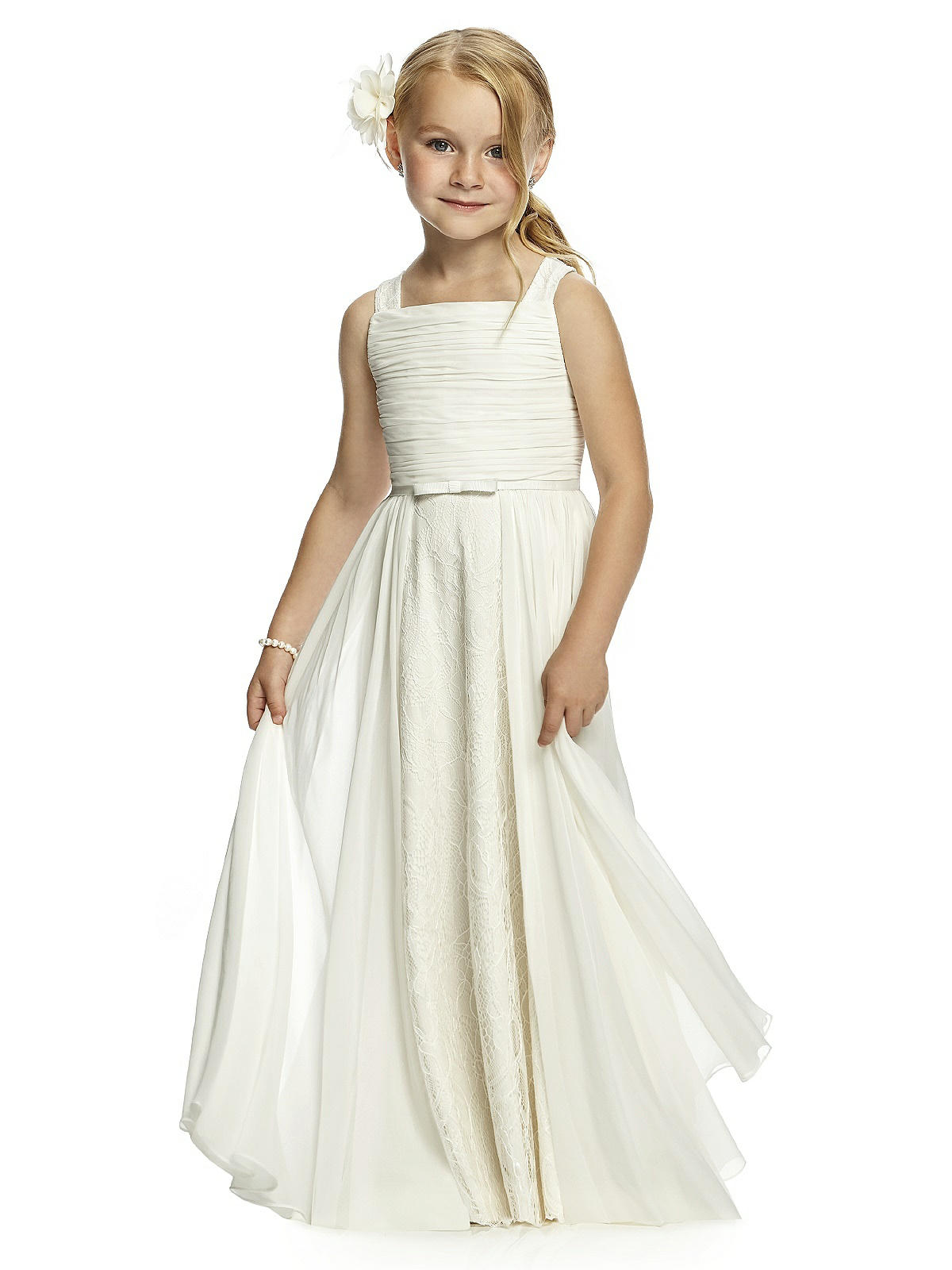 Flower Girl Dress Fl4048 In Ivory & Ivory | The Dessy Group