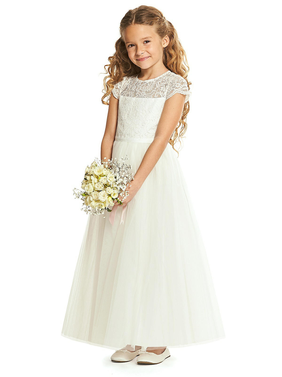 Flower Girl Dress Fl4063 In Ivory | The Dessy Group