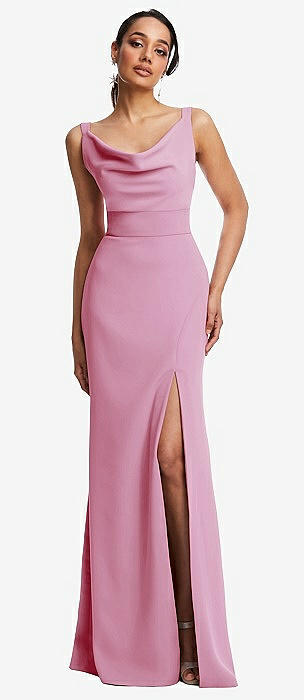 Powder Pink Bridesmaid Dresses