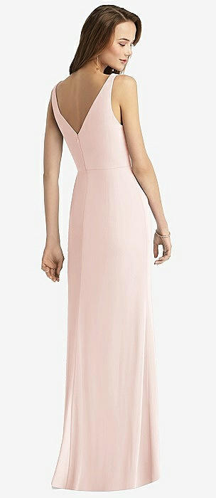 Blush Maxi Bridesmaid Dresses