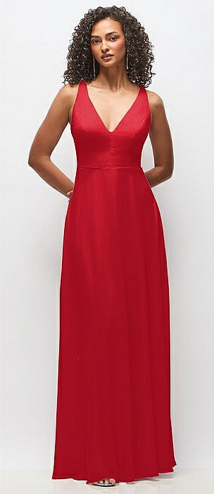Parisian Red Bridesmaid Dresses