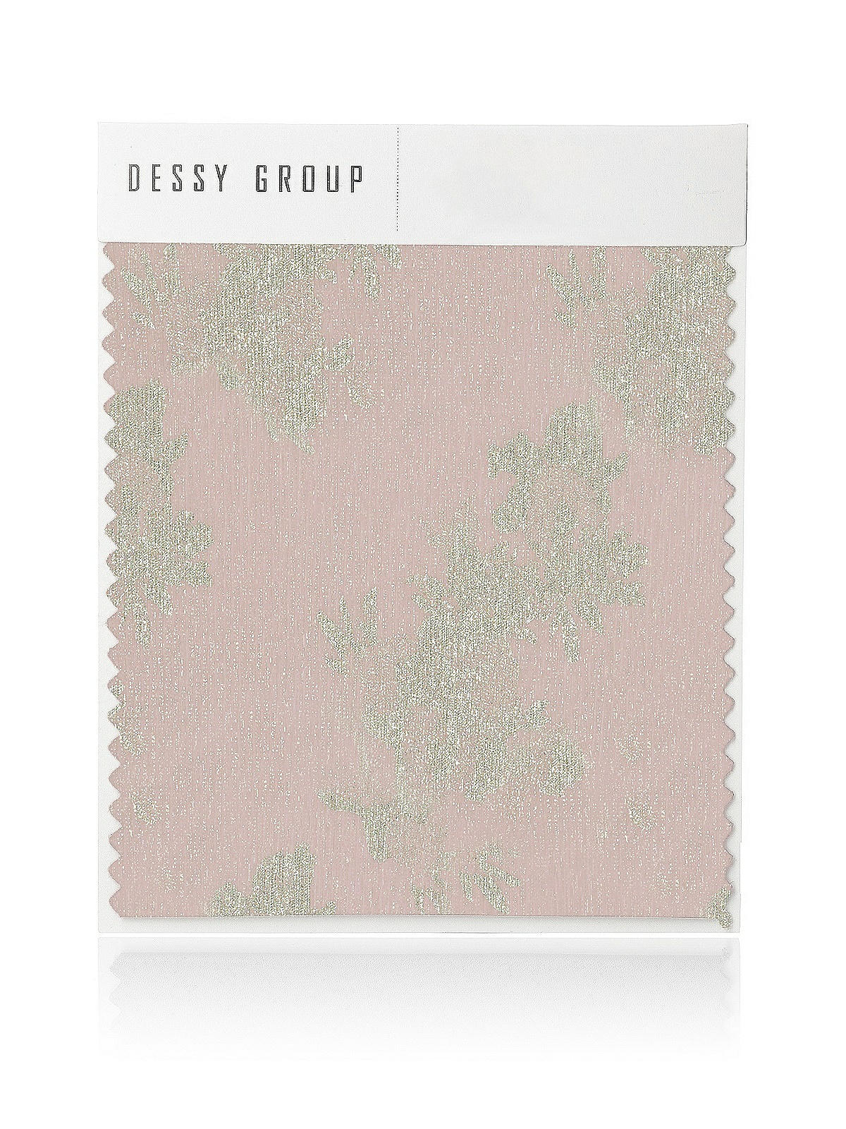 Pleated Metallic Gold Foil Swatch In Pink Gold Foil | The Dessy Group