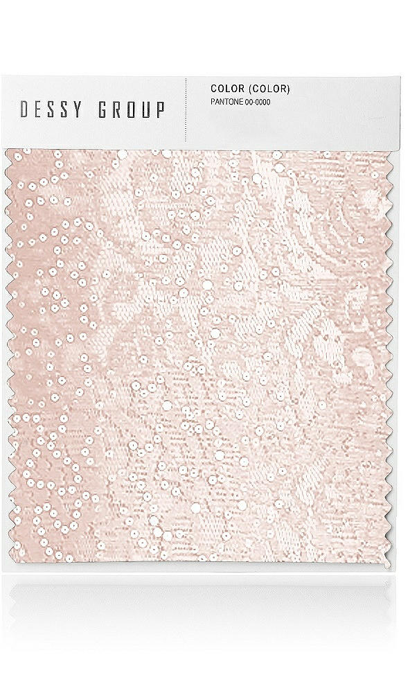 Sequin Lace Swatch In Blush | The Dessy Group