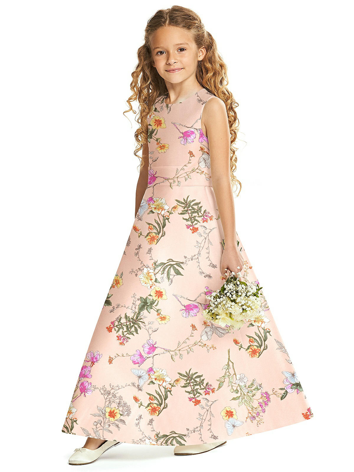 Flower Girl Dress Fl4062fp In Butterfly Botanica Pink Sand | The Dessy ...
