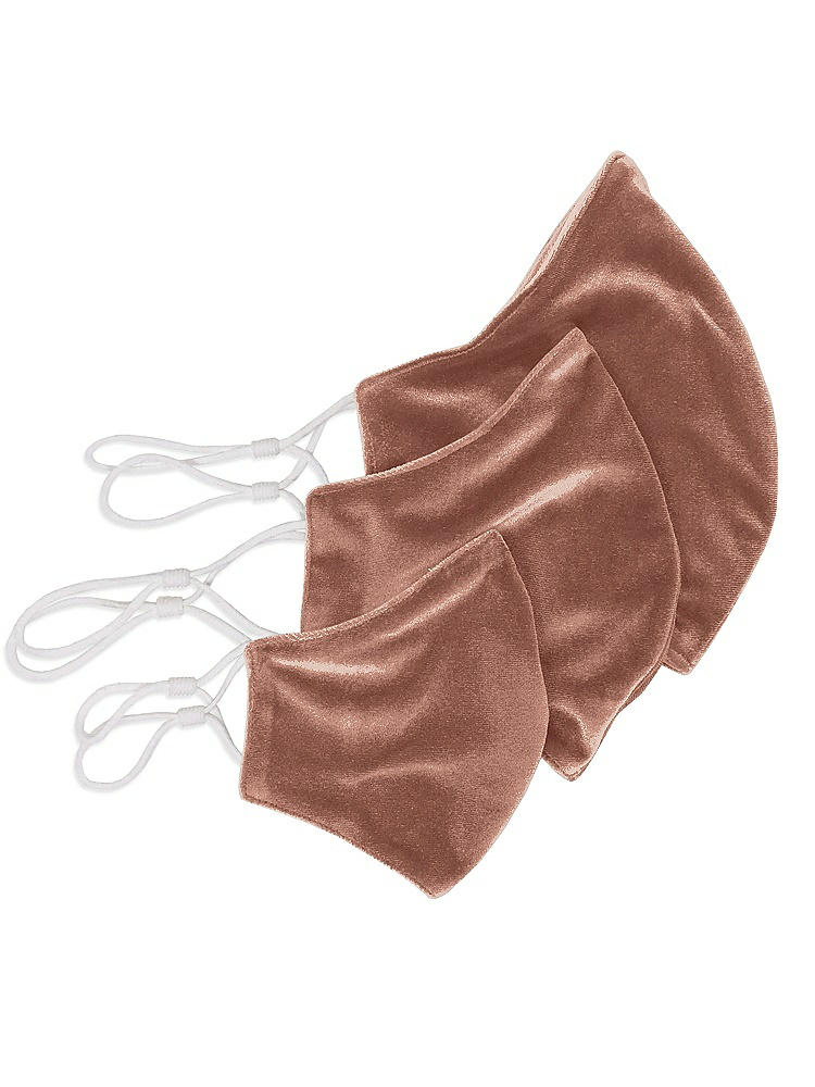 Lux Velvet Reusable Face Mask In Tawny Rose | The Dessy Group