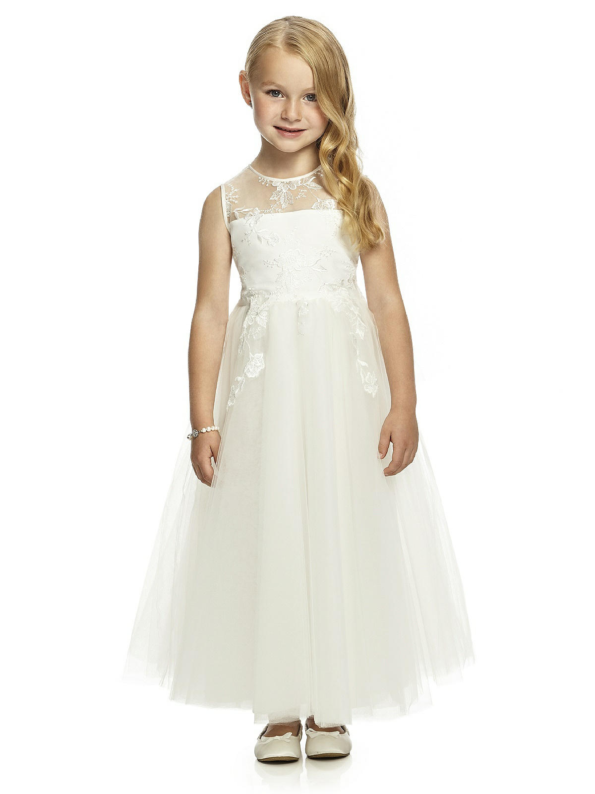 Flower Girl Dress Fl4051 In Ivory | The Dessy Group