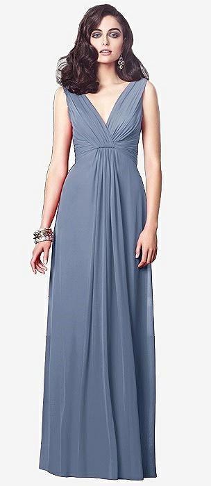 Larkspur Blue Lux Chiffon Bridesmaid Dresses