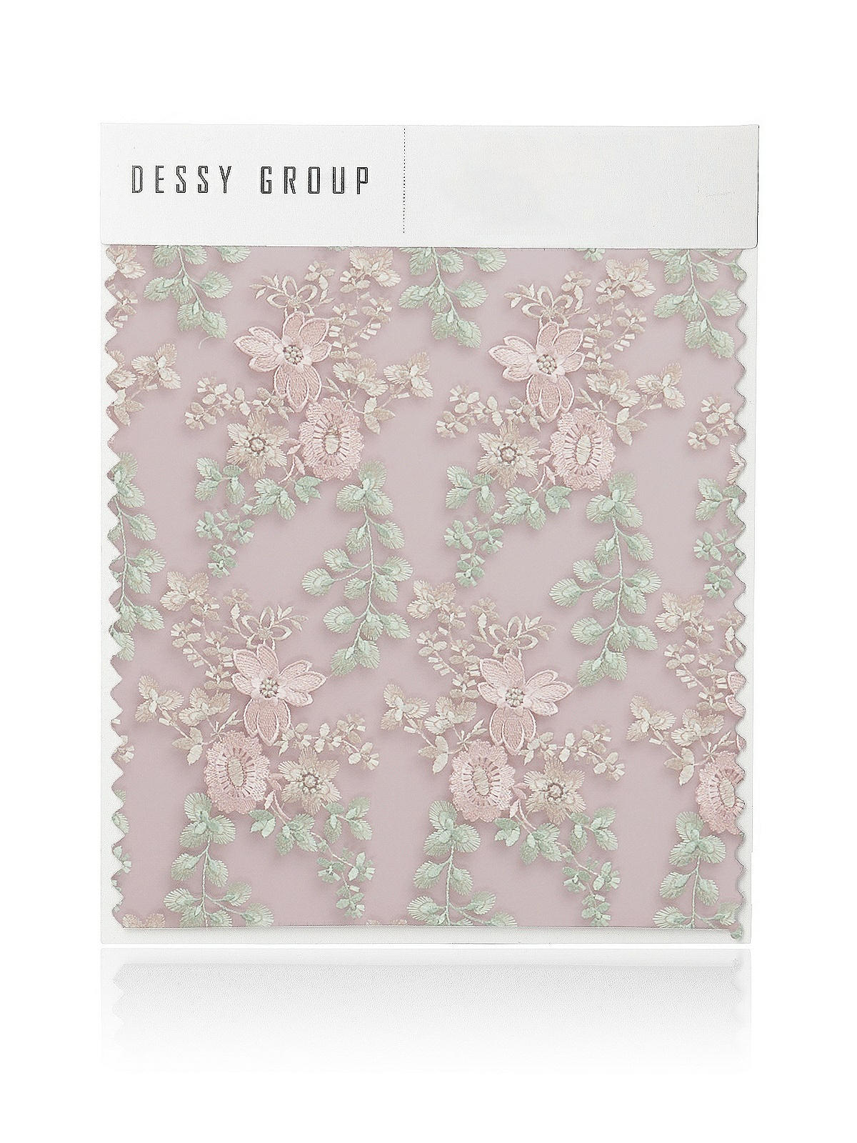 Ivy Fleur Embroidery Swatch In Suede Rose | The Dessy Group
