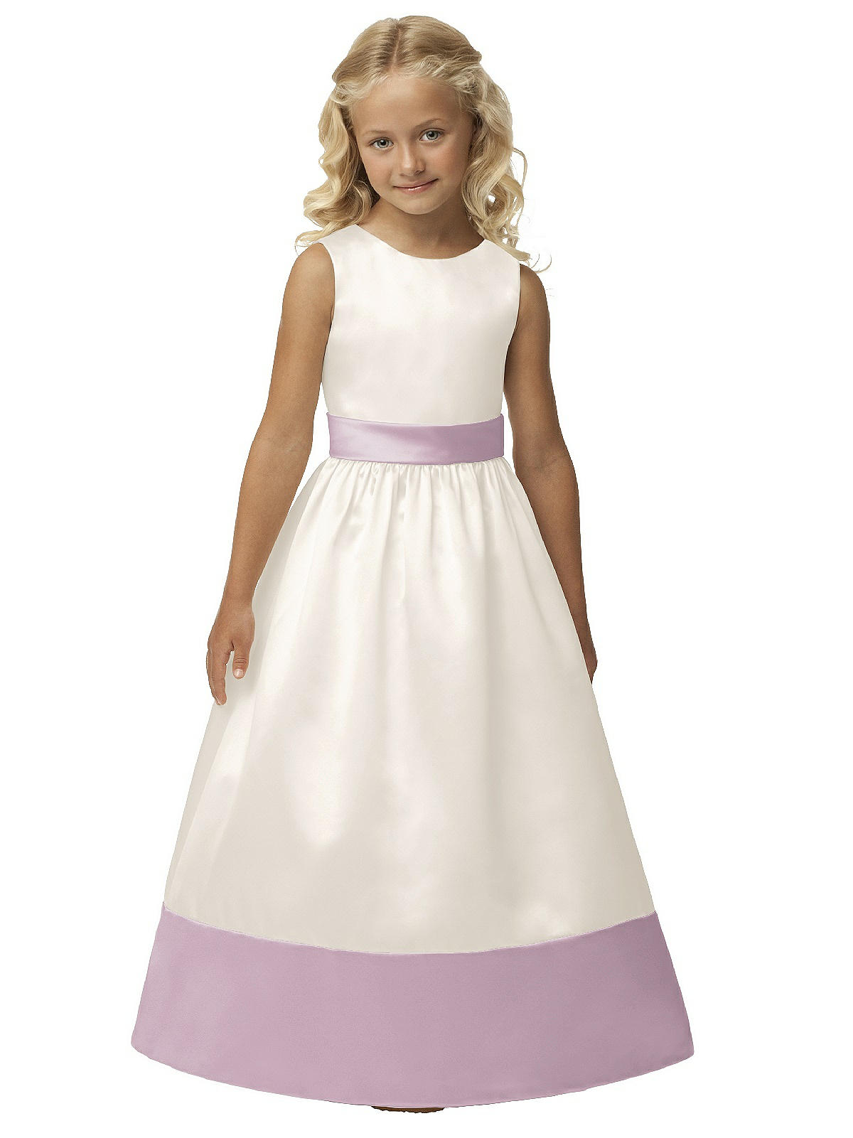 Flower Girl Style Fl4034 In Ivory & Suede Rose | The Dessy Group
