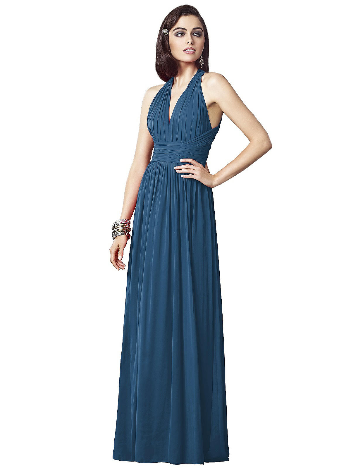 Dessy Collection Style 2908 In Dusk Blue | The Dessy Group