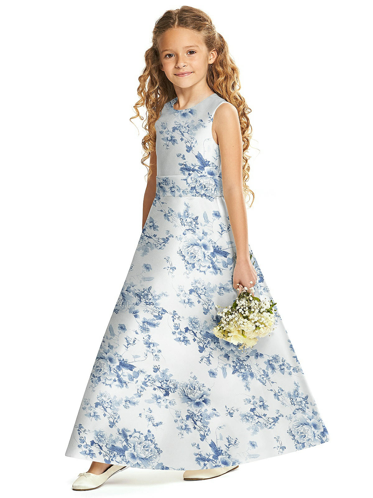 Flower Girl Dress Fl4062fp In Cottage Rose Larkspur | The Dessy Group