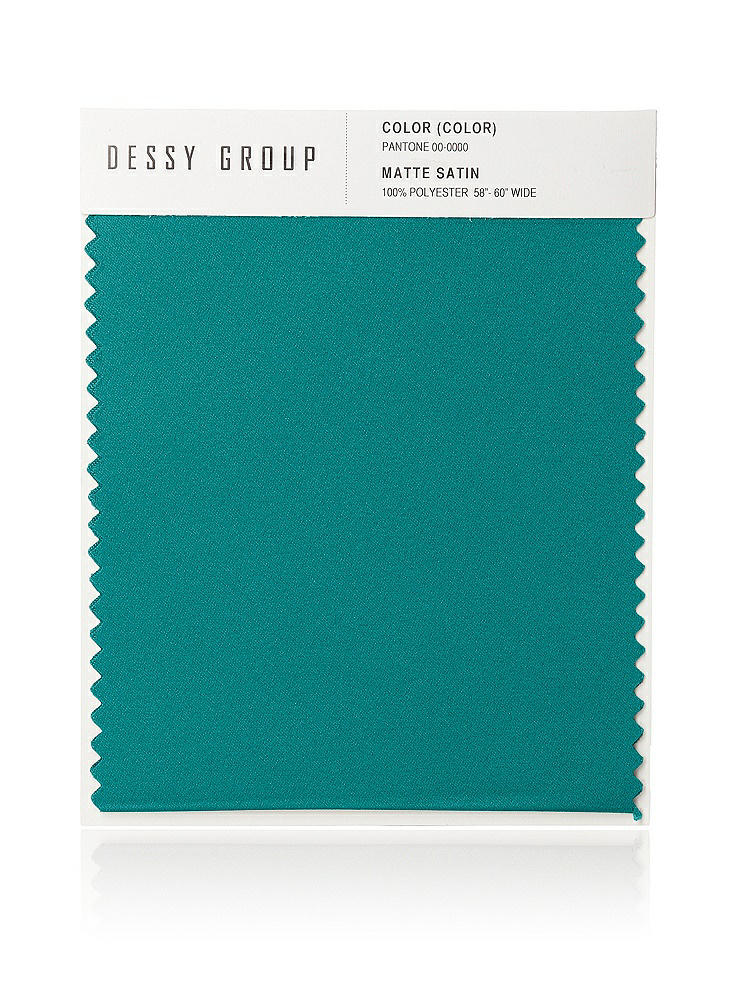 Matte Satin Fabric Swatch In Jade | The Dessy Group