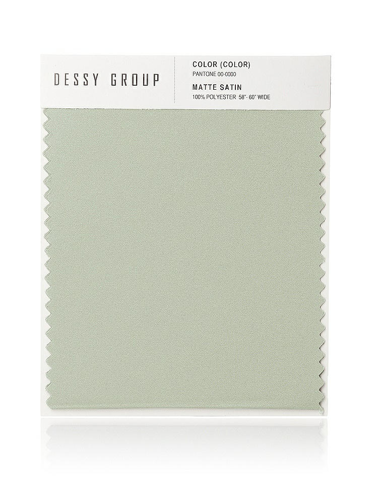 Matte Satin Fabric Swatch In Celadon | The Dessy Group