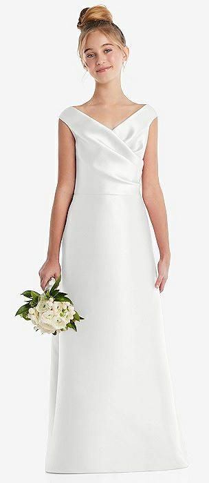 White Junior Bridesmaid Dresses