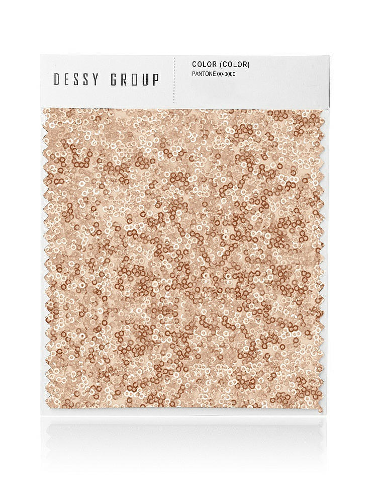 Elle Sequin Fabric Swatch In Rose Gold | The Dessy Group