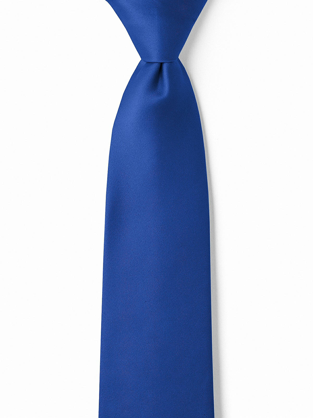 Matte Satin Boy's 14" Zip Necktie By After Six In Sapphire | The Dessy ...