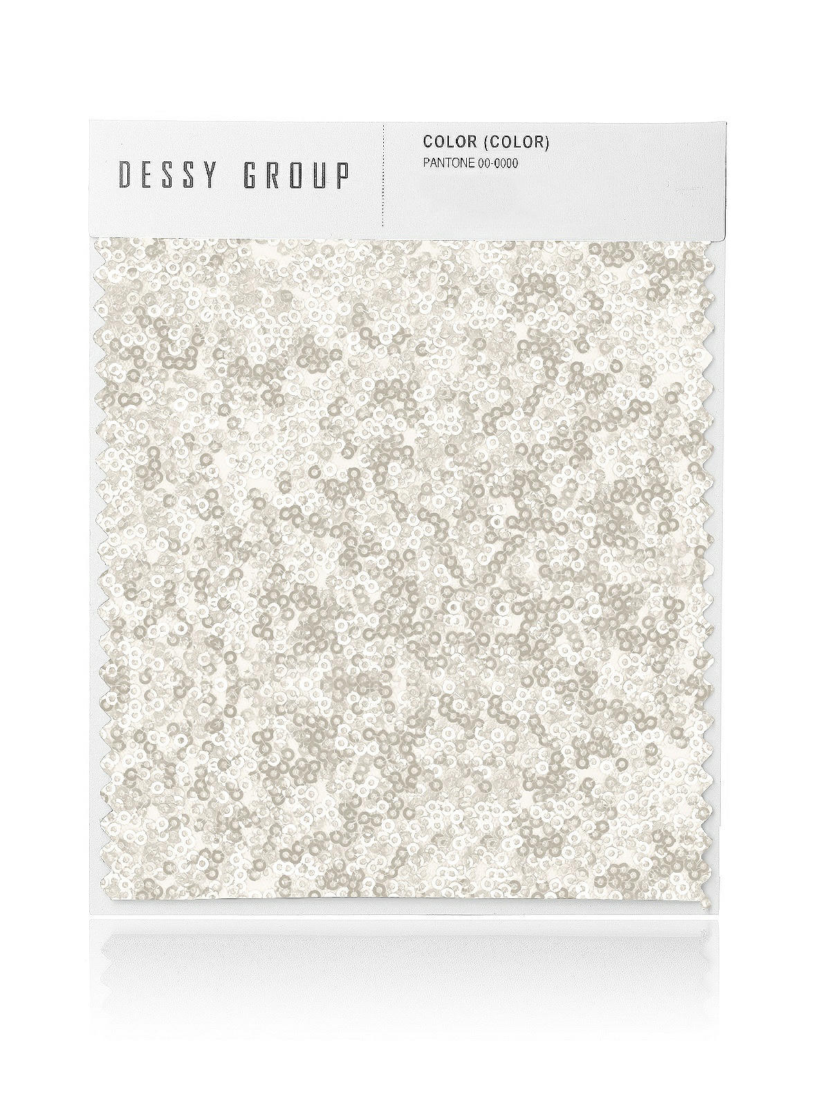 Elle Sequin Fabric Swatch In Ivory | The Dessy Group