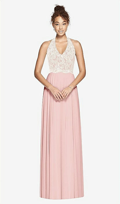 Ivory Pink Bridesmaid Dresses